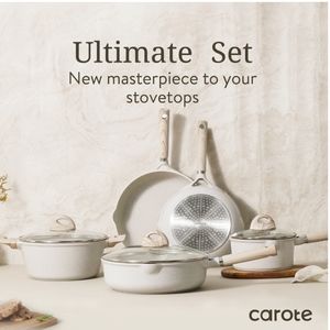 carote | Kitchen | Carote Nonstick Pots Pans Set 8 Pcs Induction ...